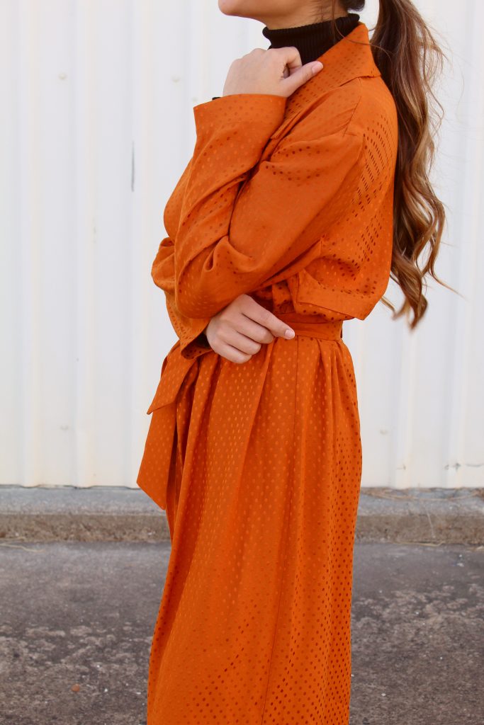 Rust Orange Coat - Mrs Profresh