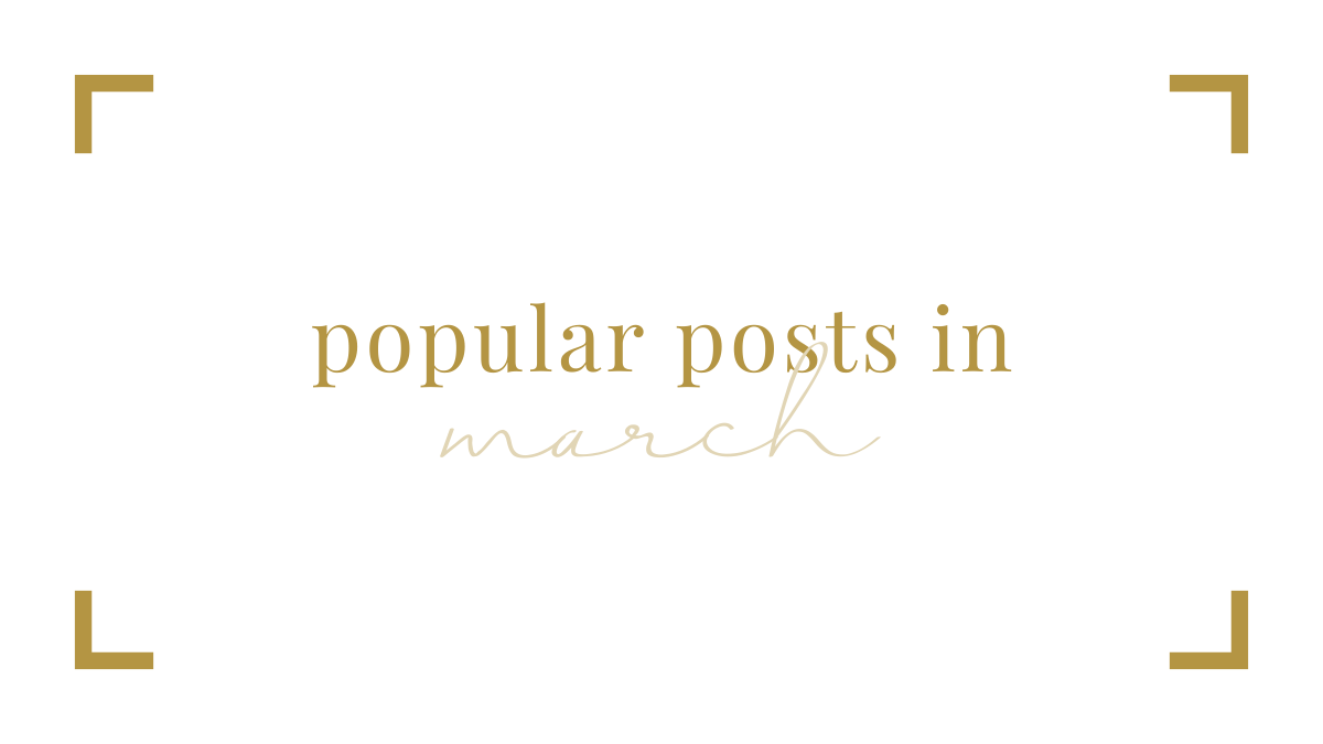 Top Five Posts in March 2021 - Mrs Profresh